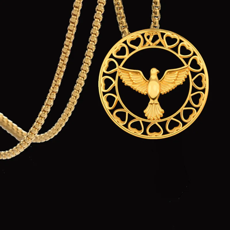 Collar con colgante de paloma de la paz para hombre y mujer, cadena ...