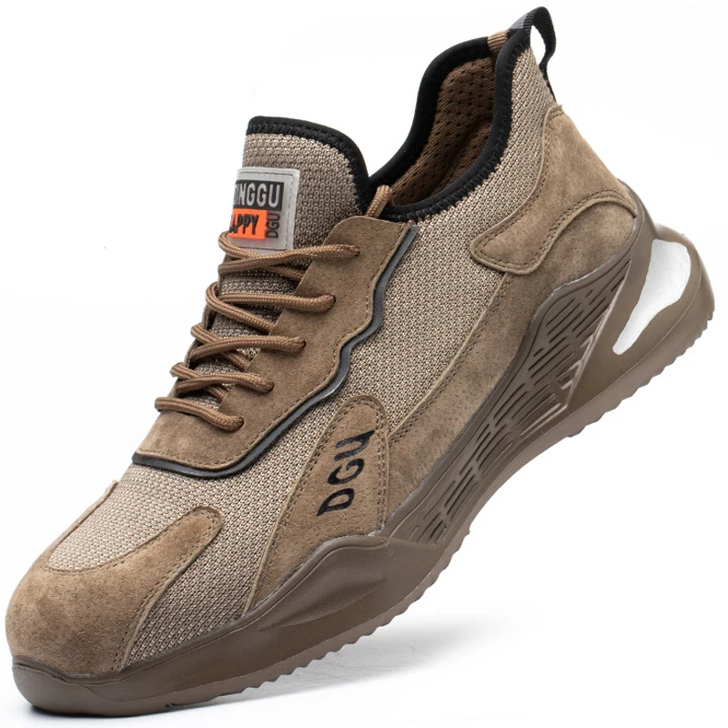 Safety Shoes Sneakers – Brown - The Good Shoes