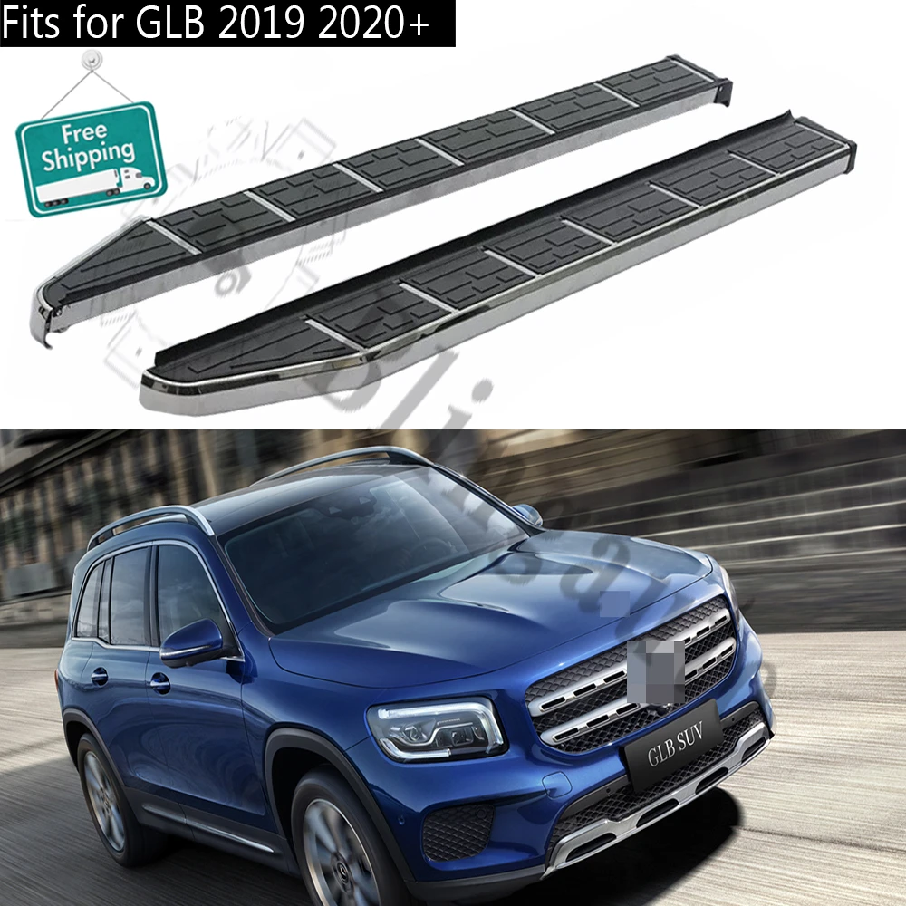 Nerf Bar ランニングボードサイドステップペダルnerf bar fit for benz glc coupe c253 2016 ...