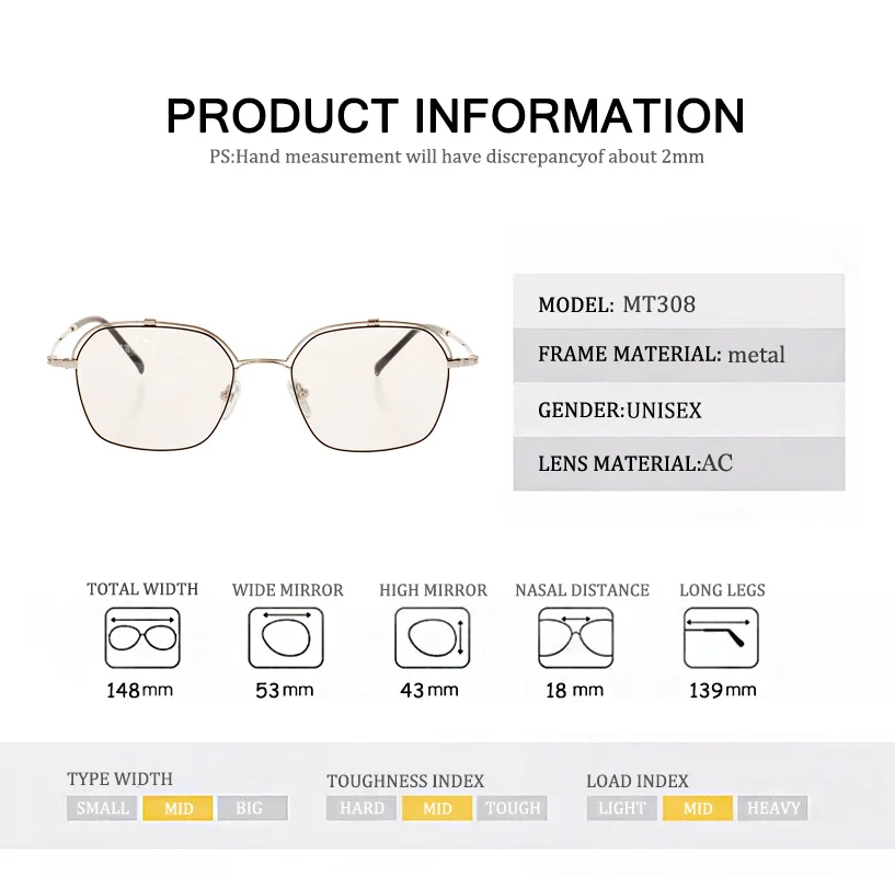 REAL 2019 Fashion Fine Frames Metal Eyeglass Polygon Frames Men Women ...