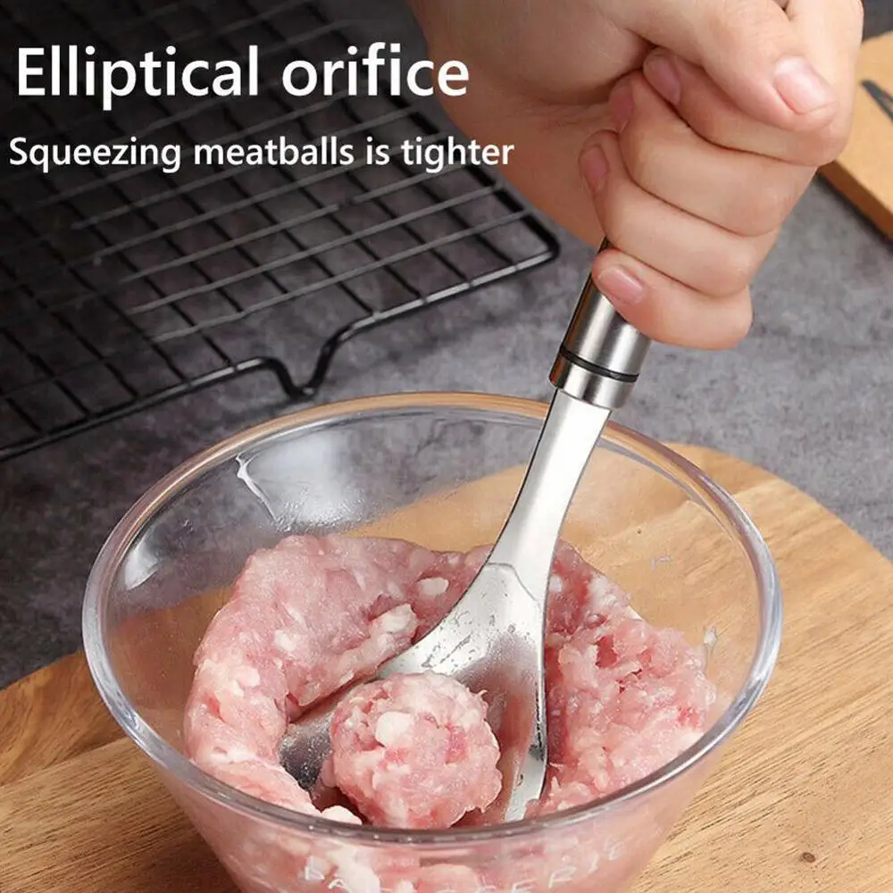 Non Stick Creative Meatball Maker Spoon Meat Baller With Elliptical ...