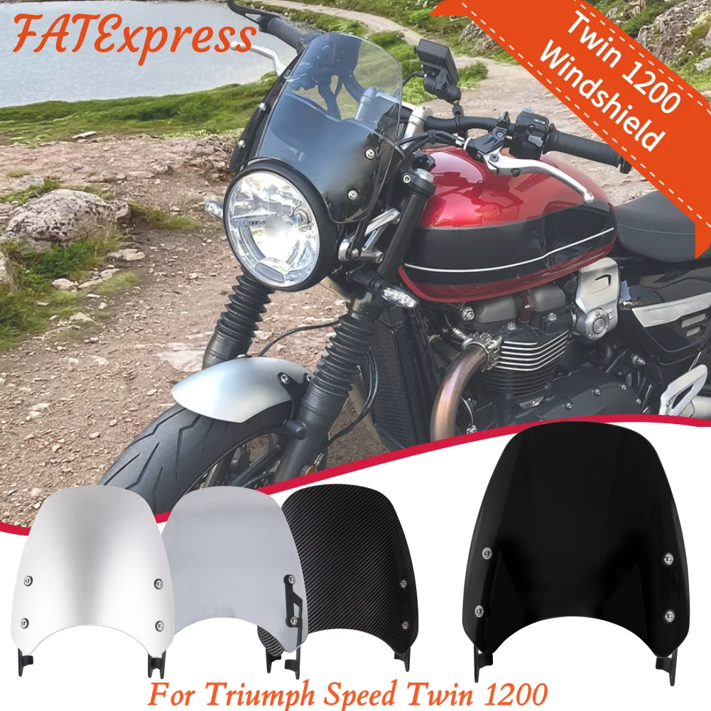 Motorcycle Windshield Windscreen With Adjustable Bracket Wind Screen ...