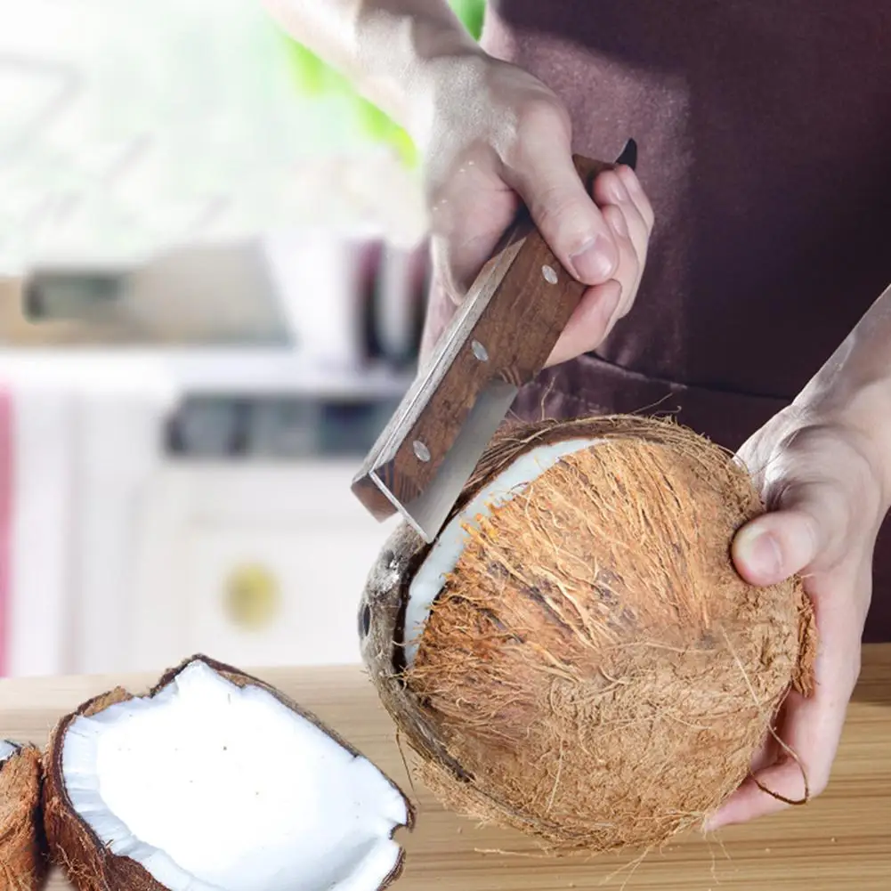 Abridor de coco com utensílio de cozinha, cortador de coco com alça de ...