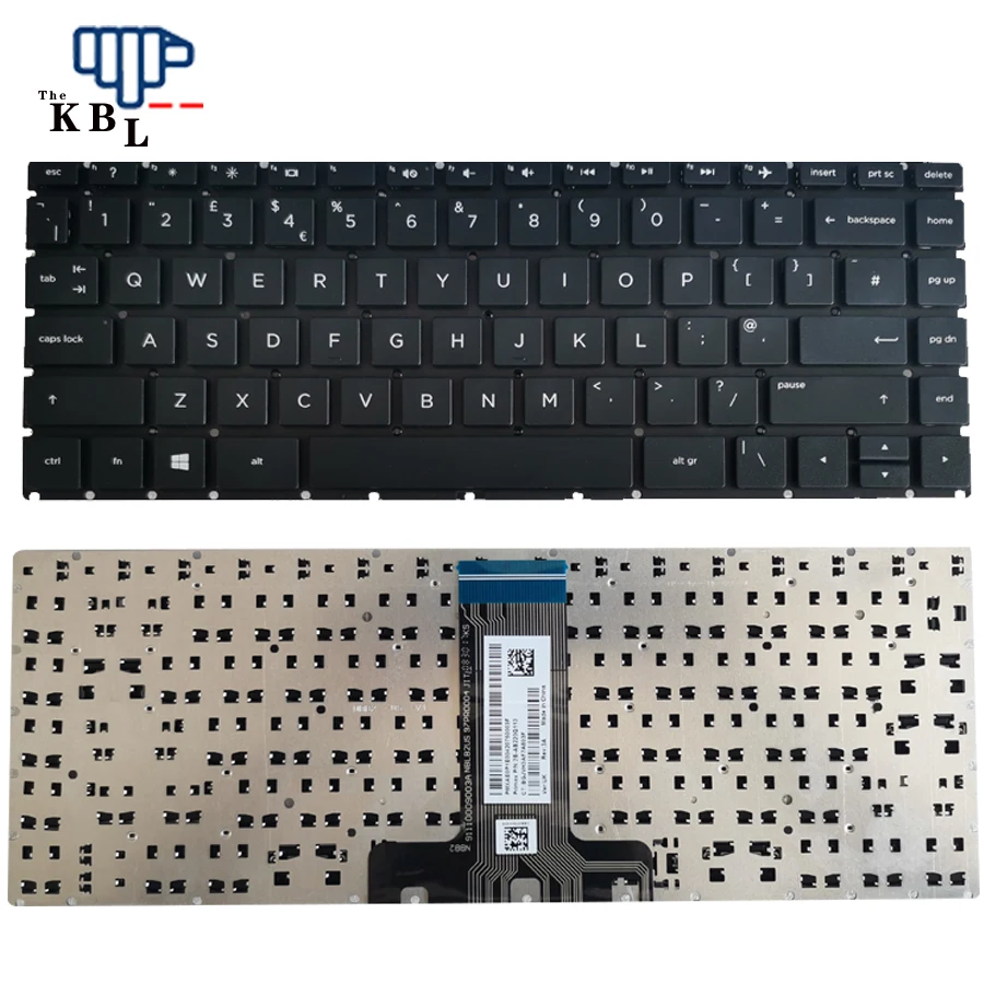 New For HP Pavilion 14 BA 14T BA 14M BA 14 BS UK Language Black Laptop ...