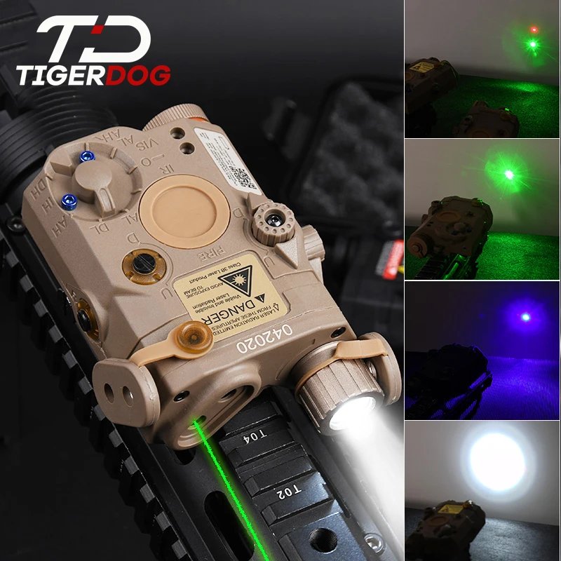 Tactical AN PEQ 15 Red Dot Laser White LED Flashlight IR Laser Weapon ...