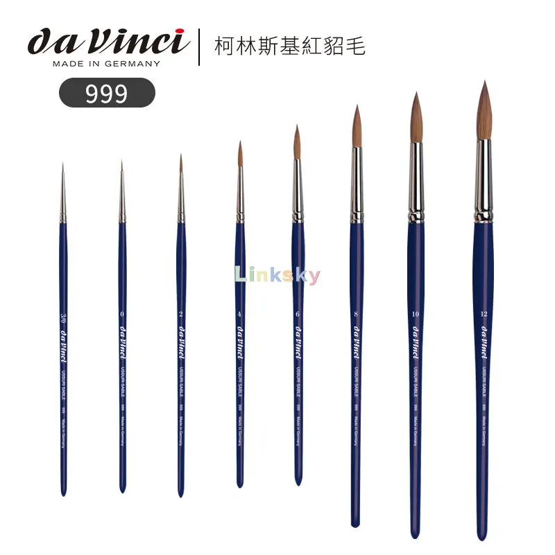 Da-Vinci-Watercolor-Limited-Edition-Series-999-Paint-Brush-Round-Long ...