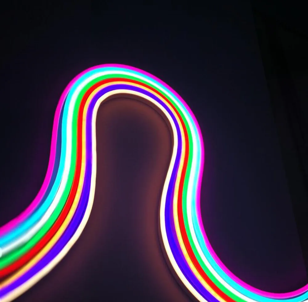 12V Flexible LED Neon Light Strip Neon Tube Waterproof Outdoor Building ...