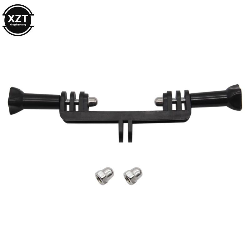 For-Sports-Camera-Dual-Bracket-Tripod-Double-Ports-Holder-with-Screw ...