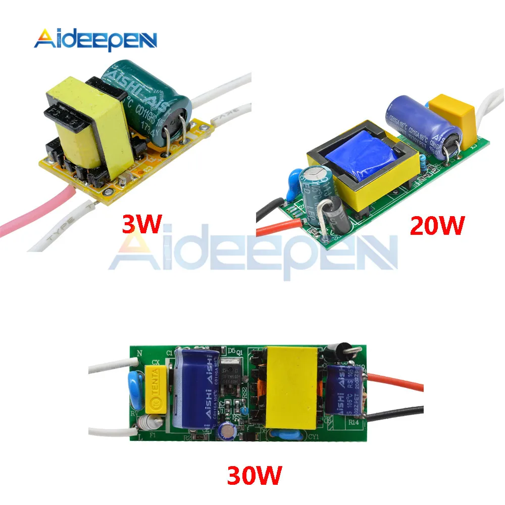 3W 20W 30W 100mA 600mA 900mA 12V 15V 24V LED Driver Constant Current ...