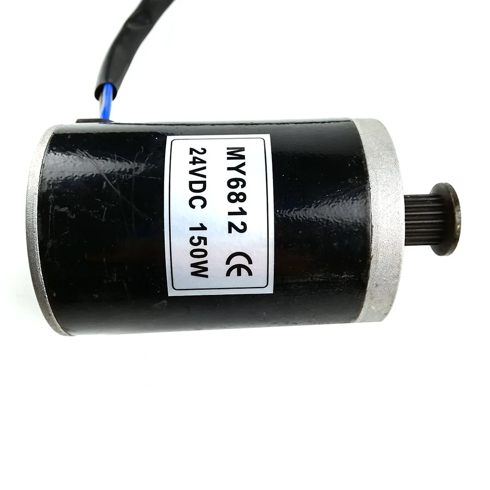My6812 dc 150w 120w 100w 12v/24v/motor de alta velocidade com polia ...