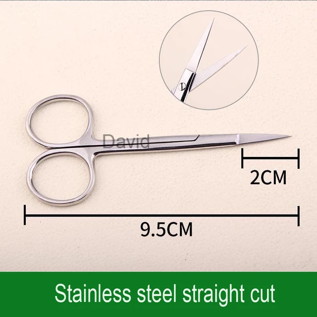 Korean style double eyelid scissors with gold handle Stainless steel ...