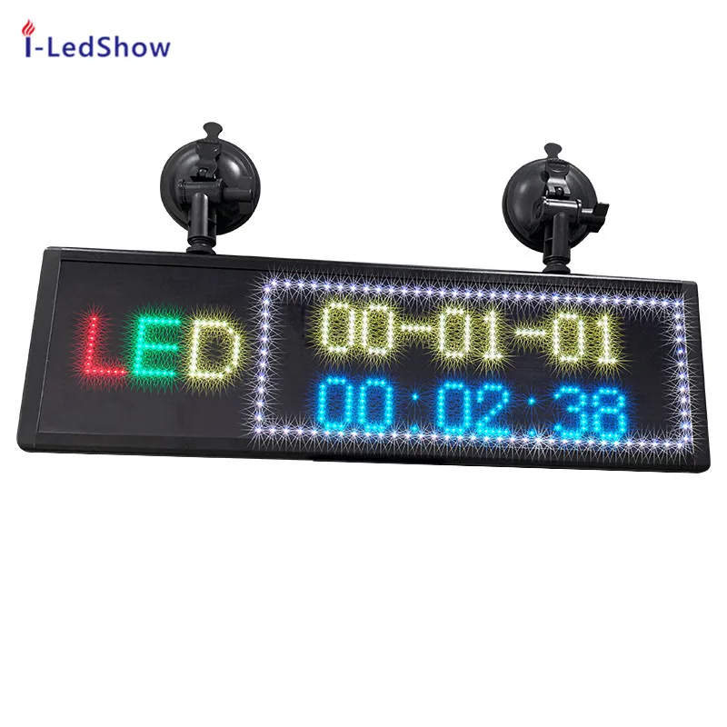 51cm (20 ") 12v led placa de sinal do carro programável 24*96 pixels ...