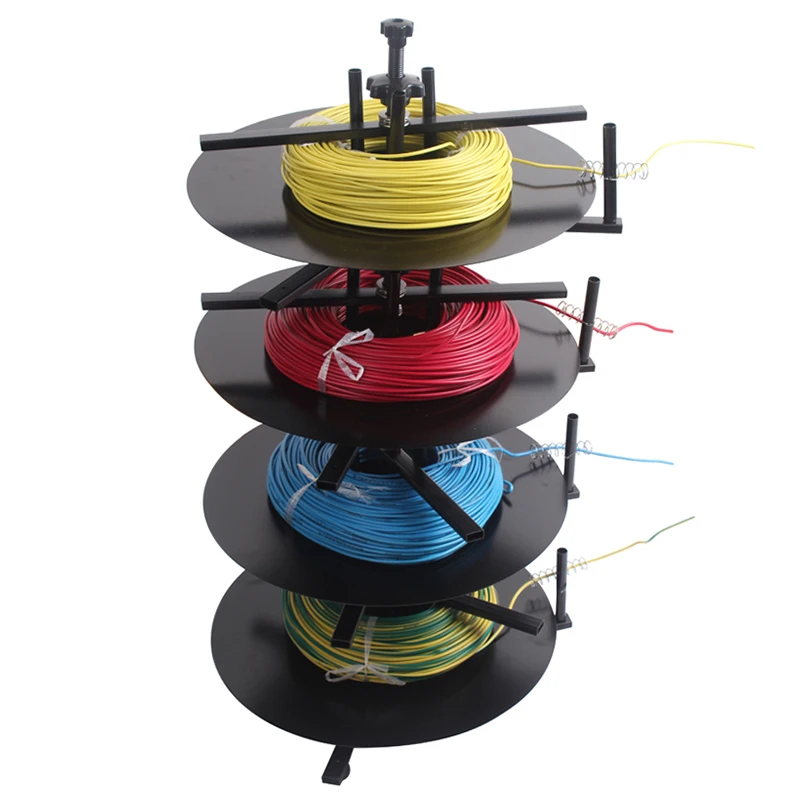 1 to 4 Layer Rotary Wires Feeder Tools Cable Coil Feeding Machine Cable ...