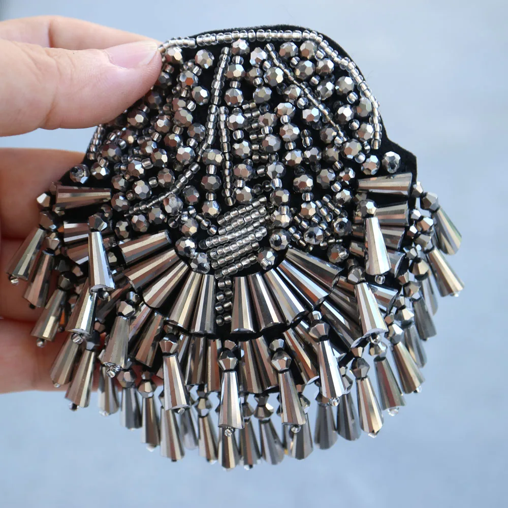 Epaulet Shoulder Rhinestones | Beaded Shoulder Applique Sewing - 2pcs ...