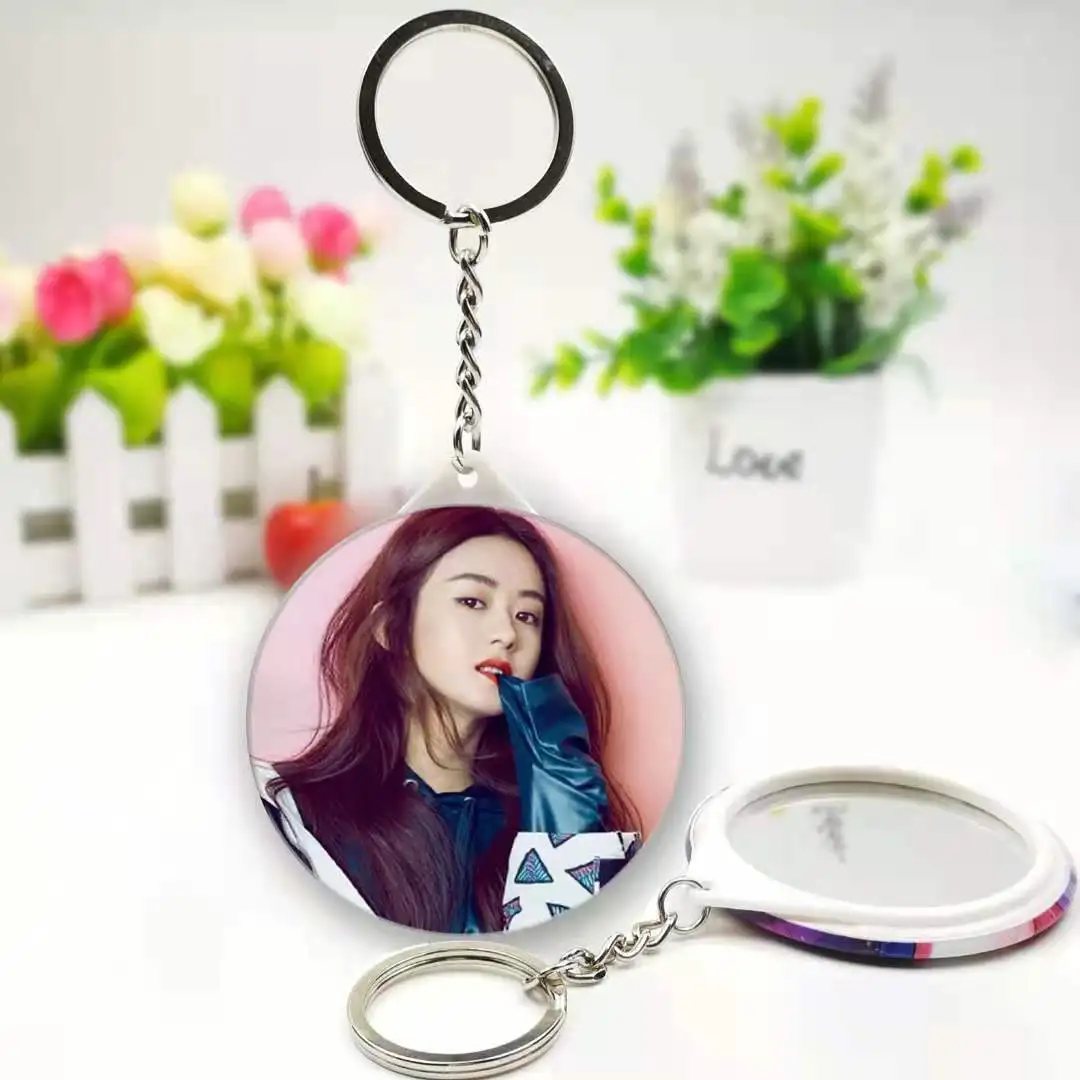 Diy Custom 100set Badge Mirror Keychain Personalized Custom Badge ...