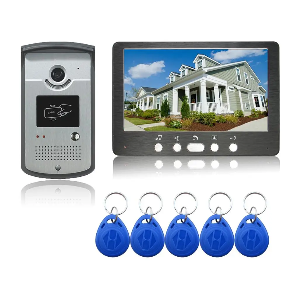 Sysd 7 Inch Video Door Phone Home Security System Video Intercom With ...