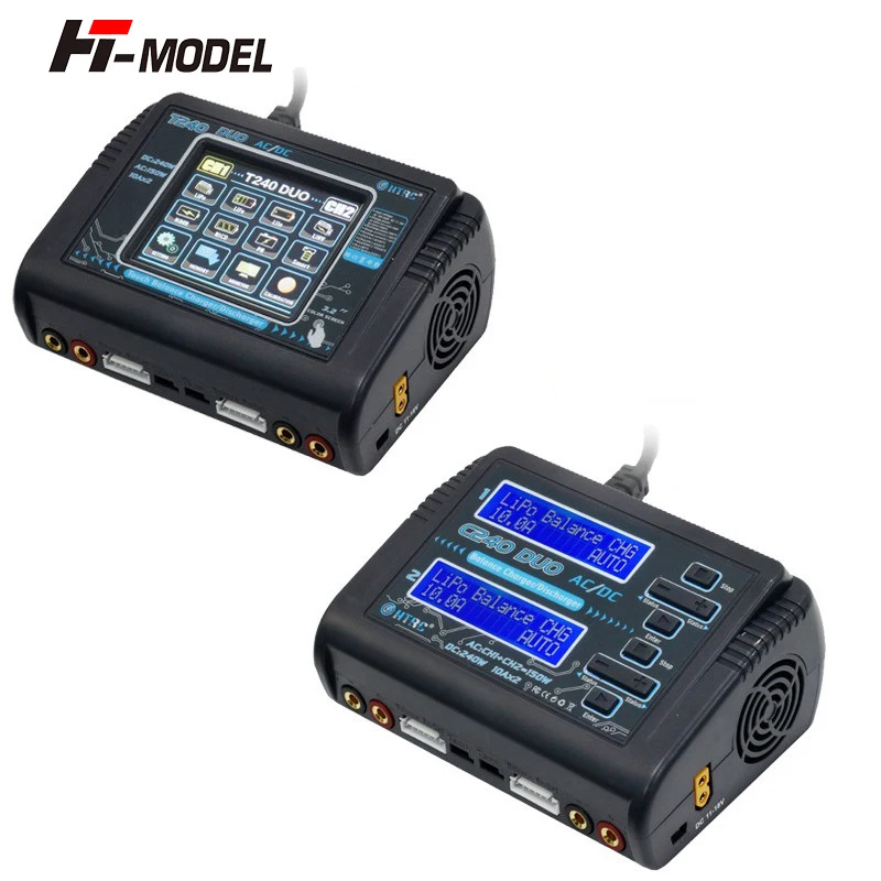 HTRC-T240-C240-RC-Charger-AC-150W-DC-240W-10A-Dual-Channel-Lipo-Battery ...