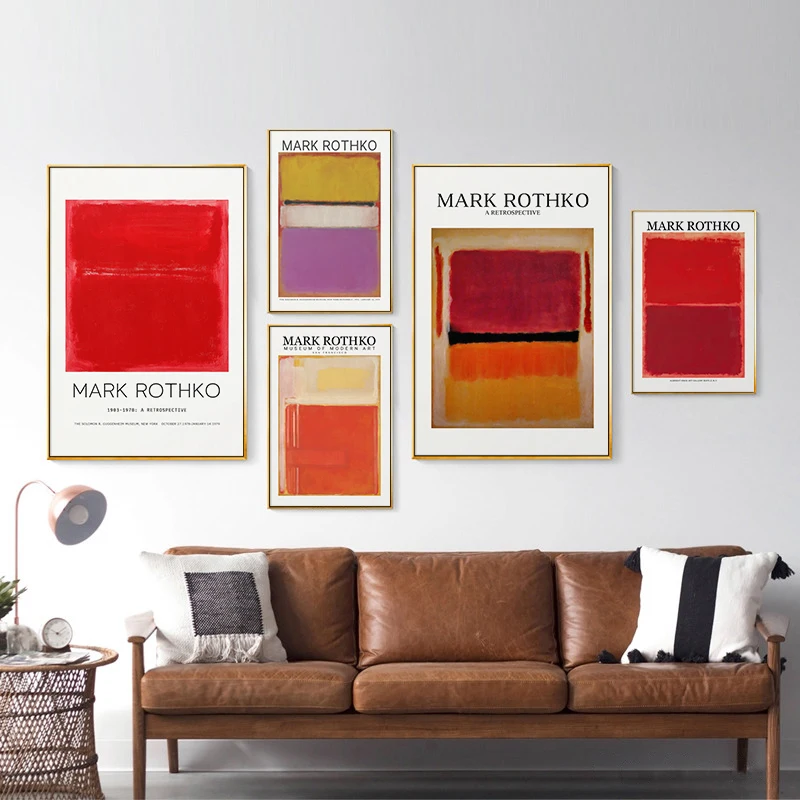 Art & Collectibles Prints Interior Design Rothko Print Abstract Wall ...