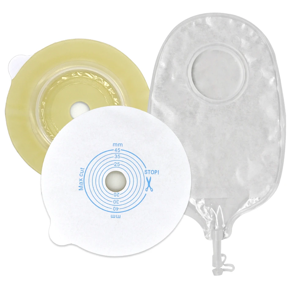 Urostomy Bags Kits Two Pieces Urine Bags Stoma Care Max Cut 45mm ...