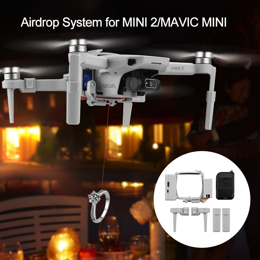 Airdrop Air Drop System For Dji Mini 2/mavic Mini/mini Se Fishing Bait ...