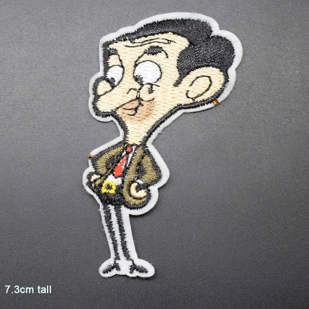 Mr. Bean Iron On Embroidered Clothes Patches For Clothing Stickers ...