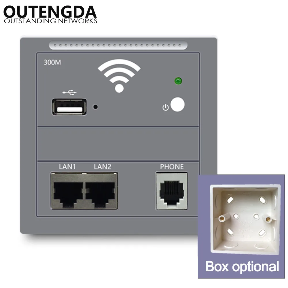86 type Wireless Embedded In Wall AP WiFi Router RJ45 802.3af POE WiFi ...