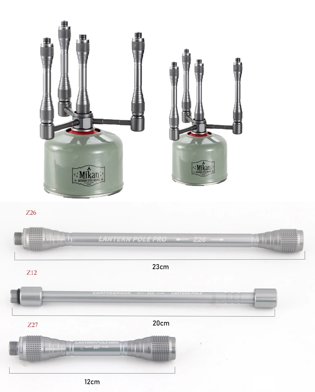 Campingmoon - Camping Gas Lamp Extension Pole , Spray Gun Extension ...