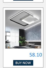 Квадратные белые+ черные потолочные светильники для гостиной, спальни ...