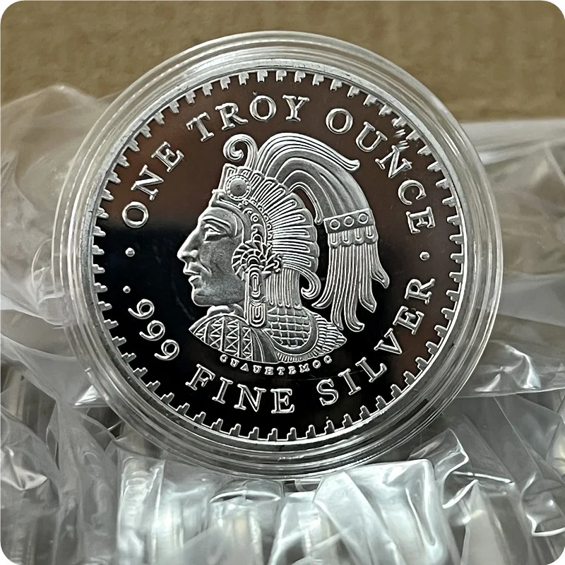 Mexico-Maya-Commemorative-Coin-Collection-Iron-Silver-Plated-Souvenirs ...