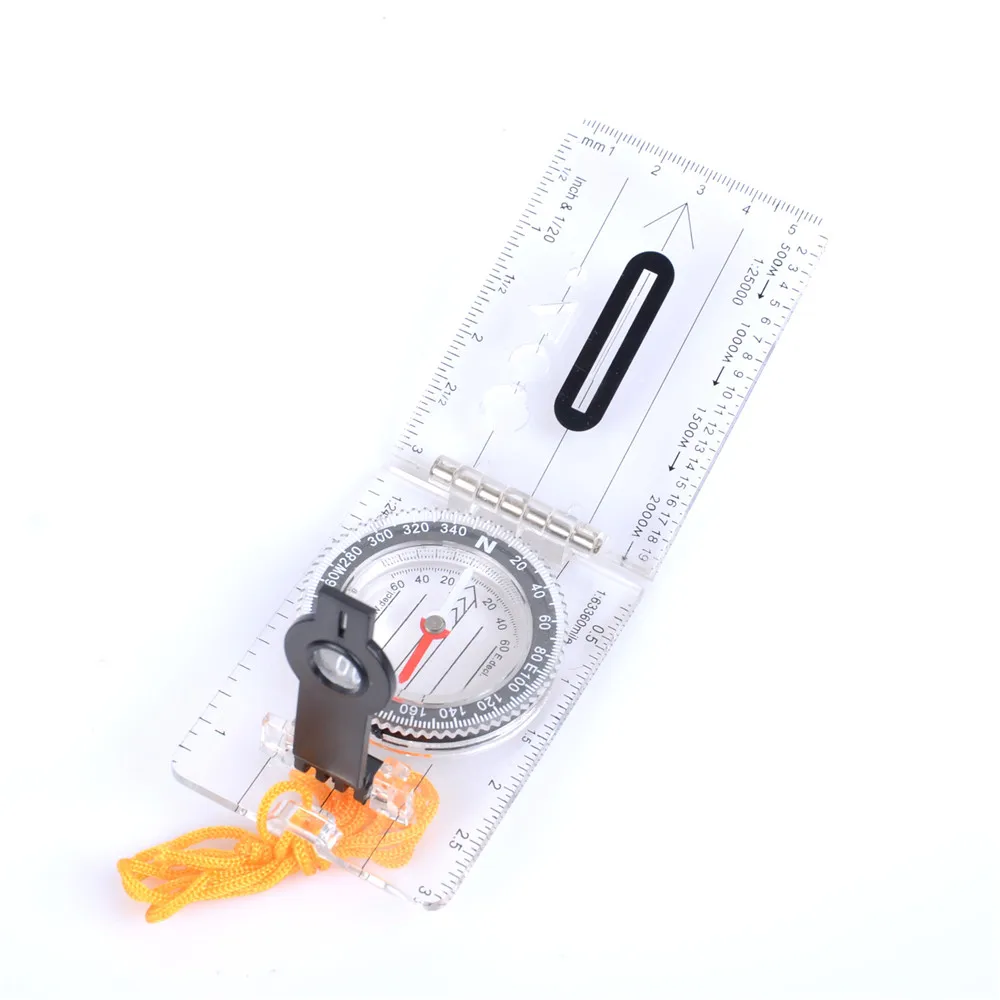 Foldable-Drawing-Scale-Compass-Map-Ruler-Survival-Tool-Buckle-Car ...