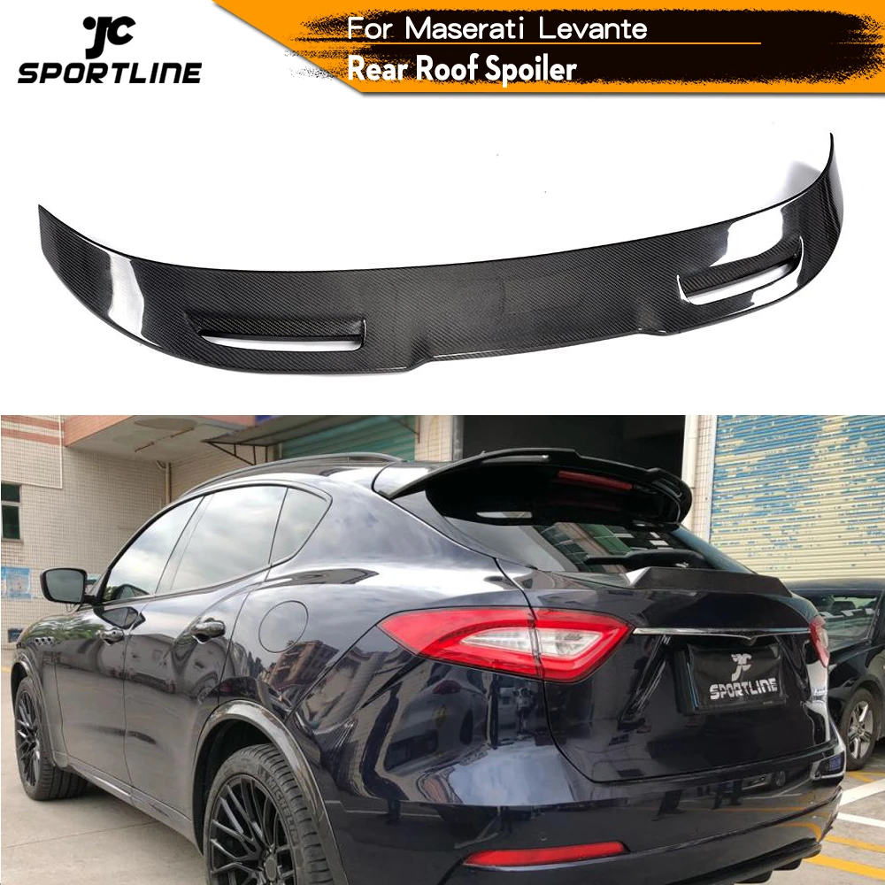 Carbon Fiber Car Rear Roof Trunk Lip Spoiler Window Wing Lip For ...