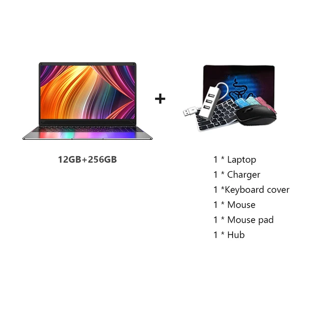 Dere R9 PRO 15.6 Inch Laptop 12GB RAM 256GB SSD Busines Notebooks ...