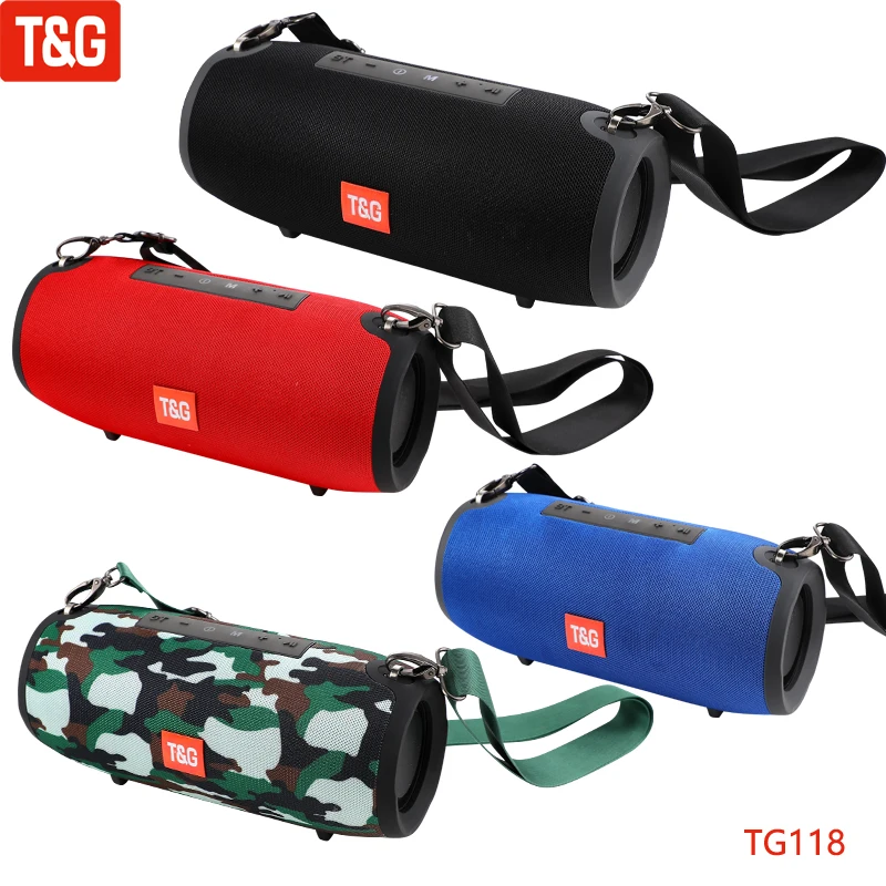 T&G TG118 Bluetooth Speaker Portable Wireless Stereo Subwoofer High Power Speakers Music Player ...