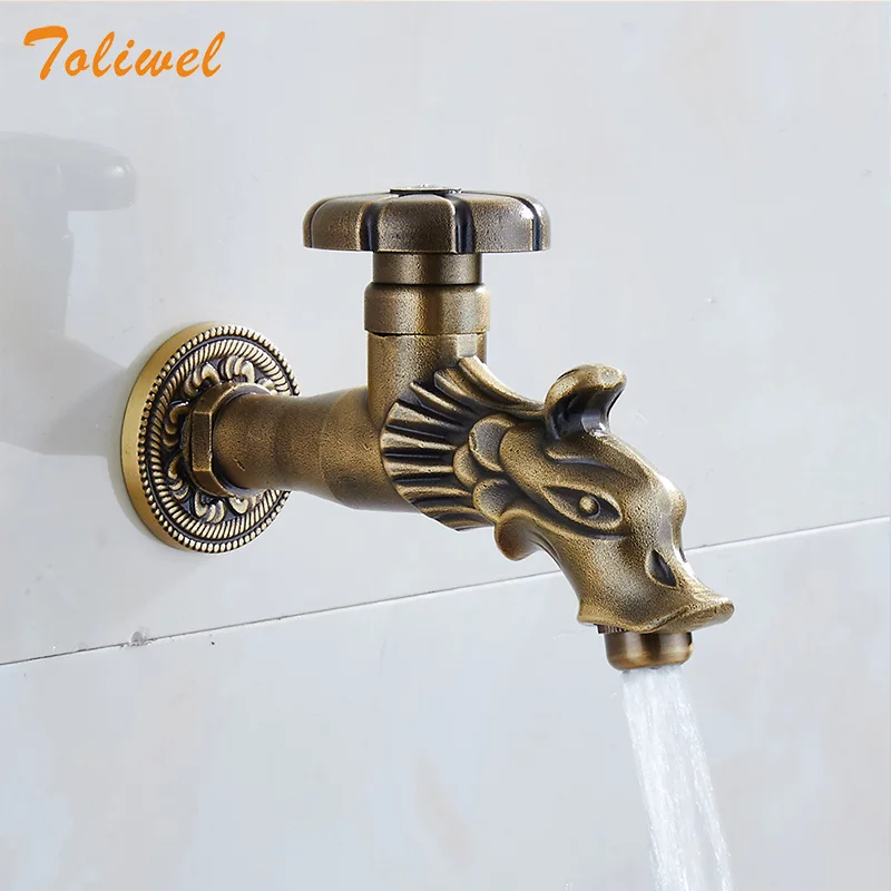 Craft Supplies & Tools Wall Mounted pure brass faucet Water Spigot wall ...
