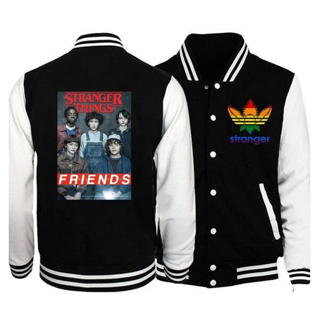 Stranger Things Friends Baseball Jacket Uniform Coat Men Tv Show Casual ...
