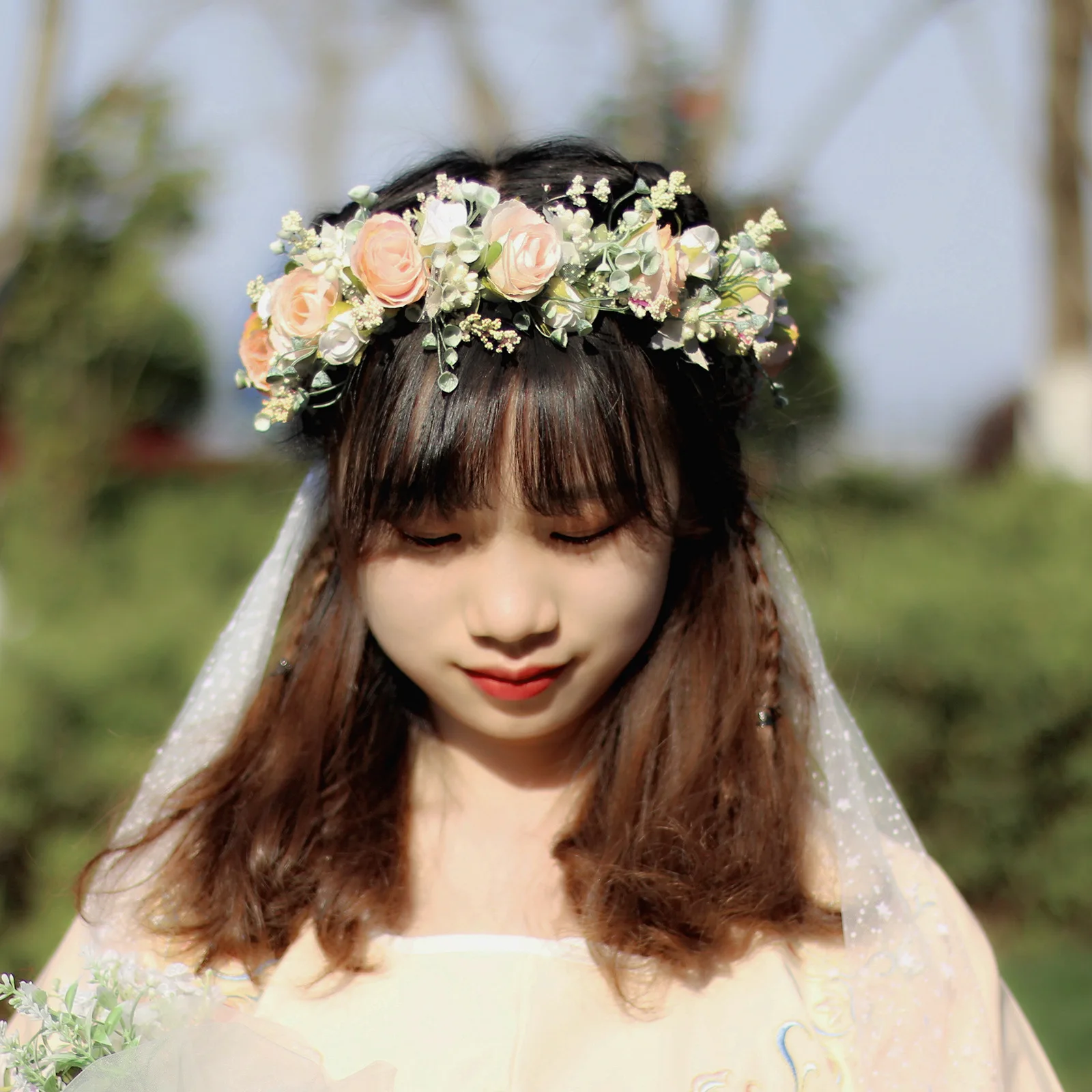 Flower Crown Wedding Asian