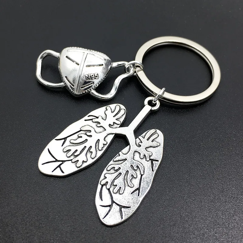 NEW-Mask-Key-Chain-Lungs-Keychain-Anatomical-Organs-Body-Parts-Keyring ...