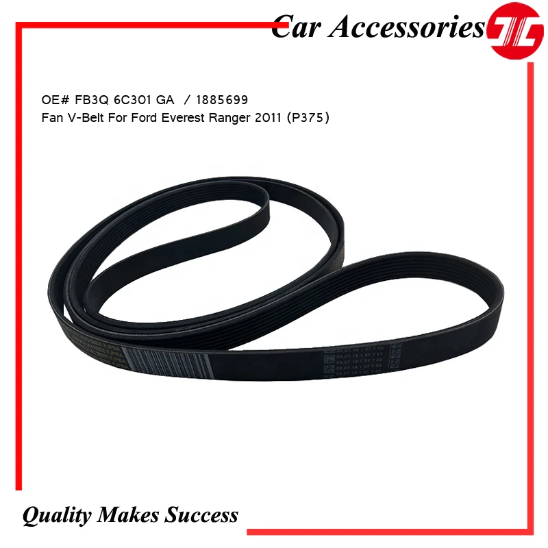 Genuine Fan V-Belt FB3Q 6C301 GA For Ford Everest P375 2011 Ranger T7 ...