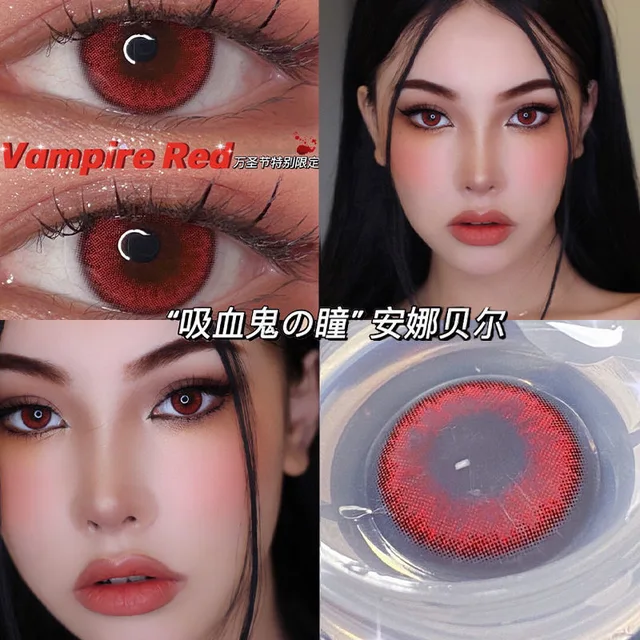 Bright Red Eye Contacts