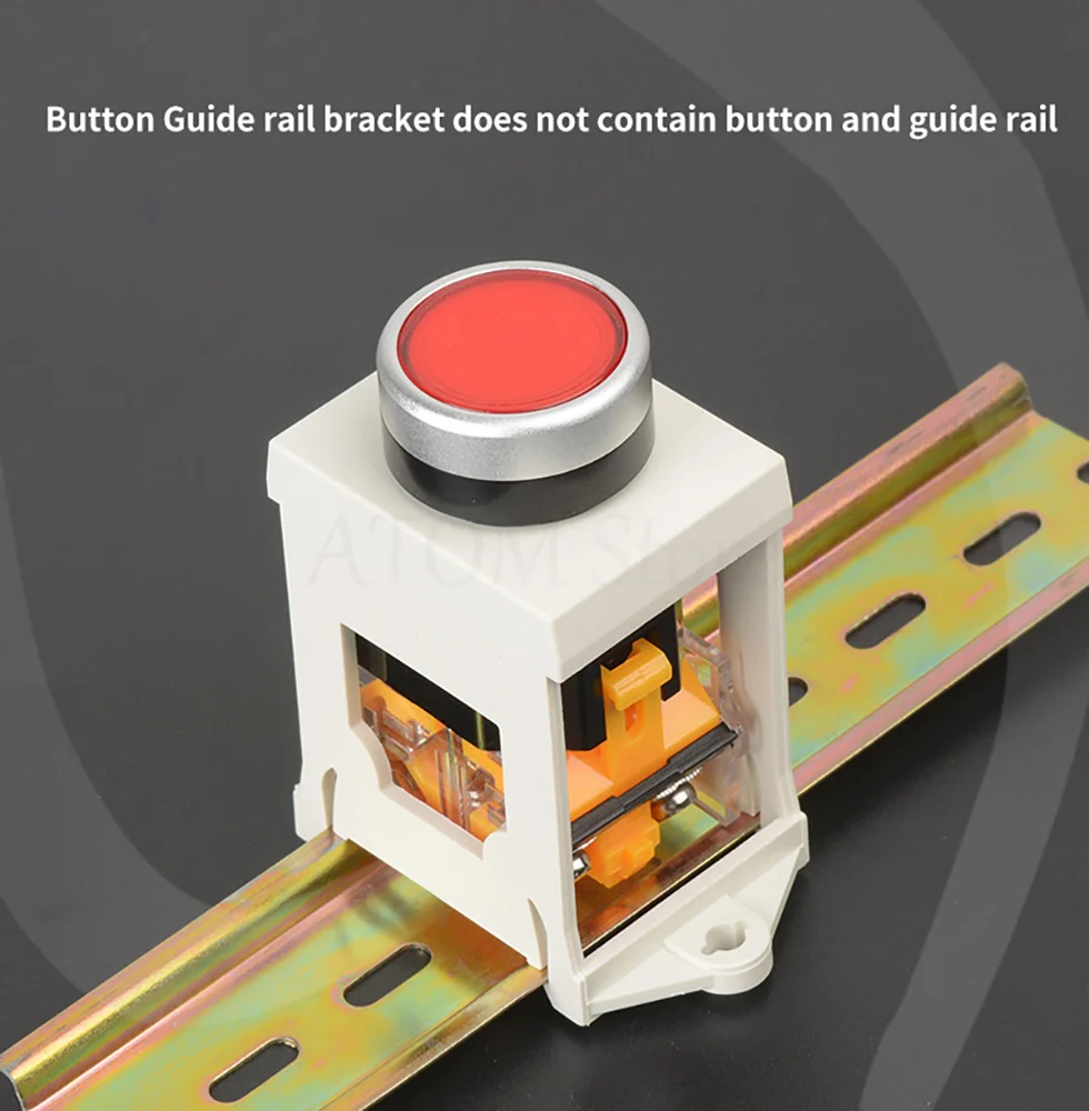 Guide-rail-mounting-bracket-for-button-22mm-button-switch-indicator ...