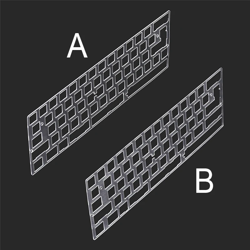 60% PC Plate For Mechanical Keyboard 2U 2.25U Polycarbonate Plate