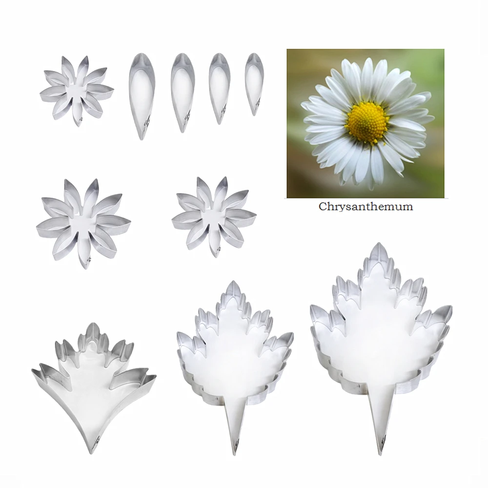 Chrysanthemum-fondant-sugar-flower-cutters-baking-cake-decorations ...