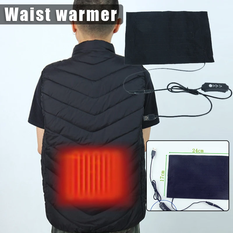 Electric USB Heating Sheet Multipurpose Waist Heating Piece Adjustable ...