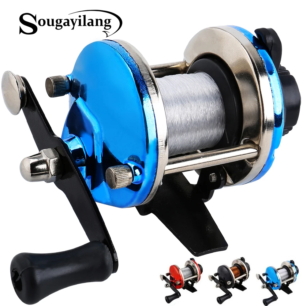 Sougayilang 3.5:1 Gear Ratio 3 Color Mini Trolling Reel Casting Ice ...
