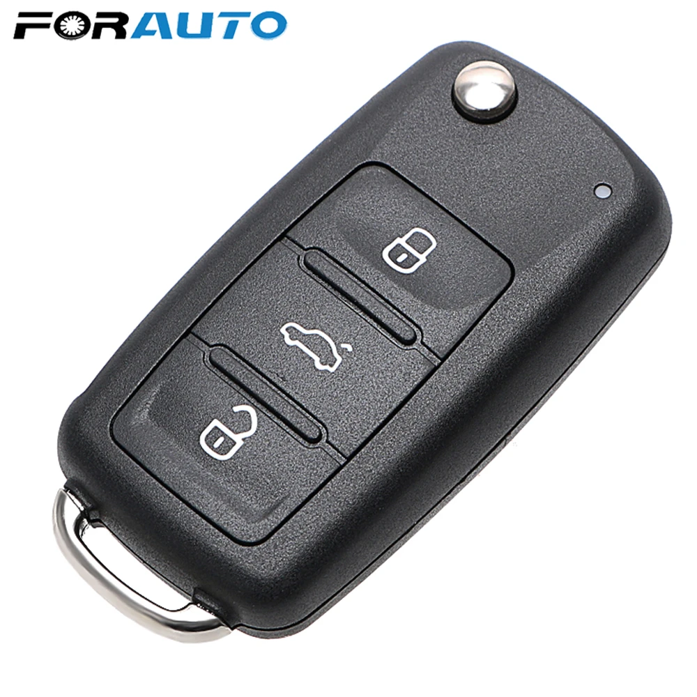 3 Buttons Car Key Shell Remote Flip For Beetle/caddy/eos/golf/jetta ...