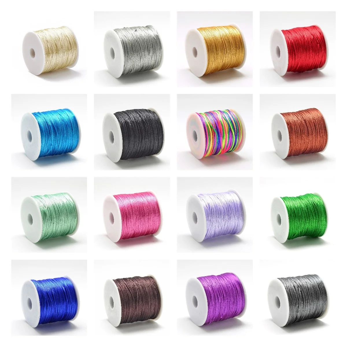 70m-25Colors-1mm-Nylon-Thread-Cord-Chinese-Knot-Macrame-Satin-Cord ...