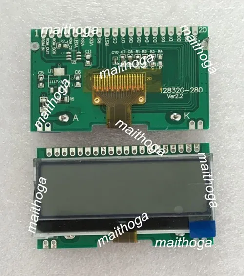 20PIN COG 12832 LCD Screen Module ST7567 Controller 3.3V White ...