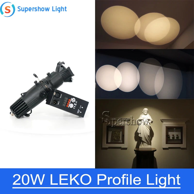 Source Four Mini Led 20W, perfil de luz, Color blanco, soporte Gobo ...