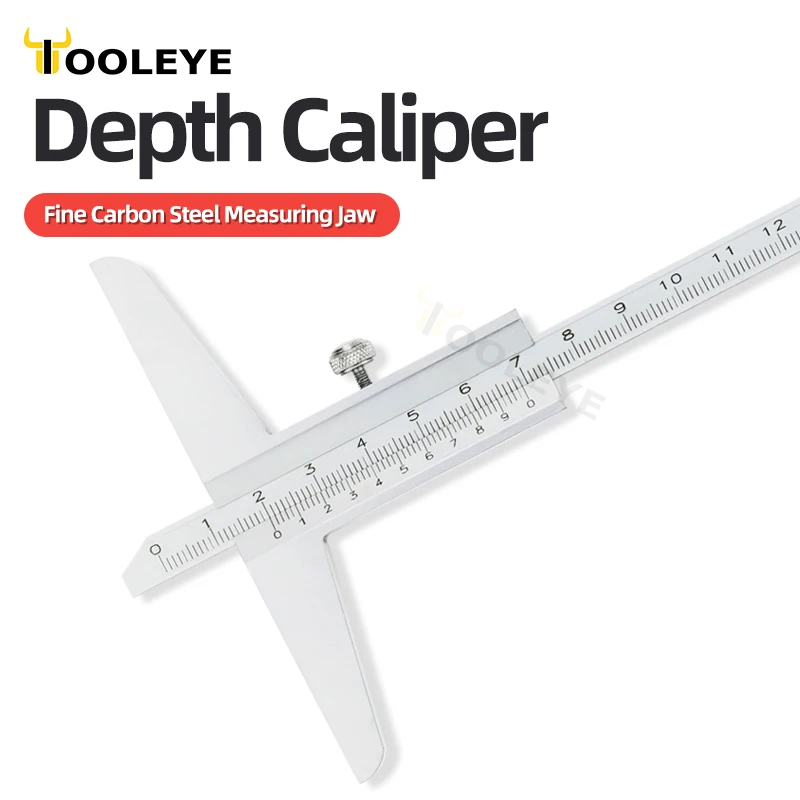 Depth Vernier Caliper Depth Measuring Tool High quality Carbon Steel ...