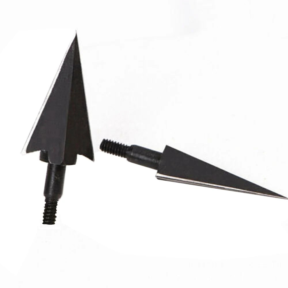 Archery Broadhead 100 Grains Carbon Steel Hunting Compound Recurve ...
